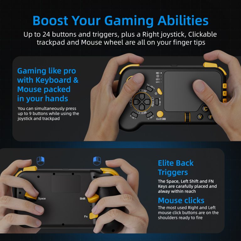 IFYOO GTP01 Wireless Gaming Touchpad Controller – Black & Yellow ... IFYOO GTP01 Wireless Gaming Touchpad Controller – Black & Yellow ...