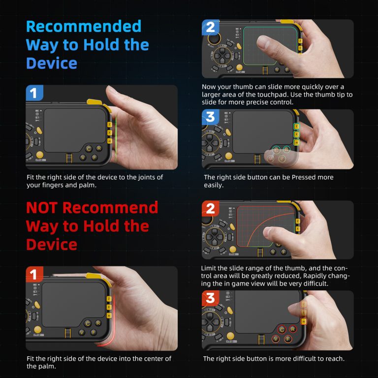 IFYOO GTP01 Wireless Gaming Touchpad Controller – Black & Yellow ...